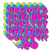 Colorful Alphabet Png, Bubble Letters Png, Bright Neon Color Palette ...