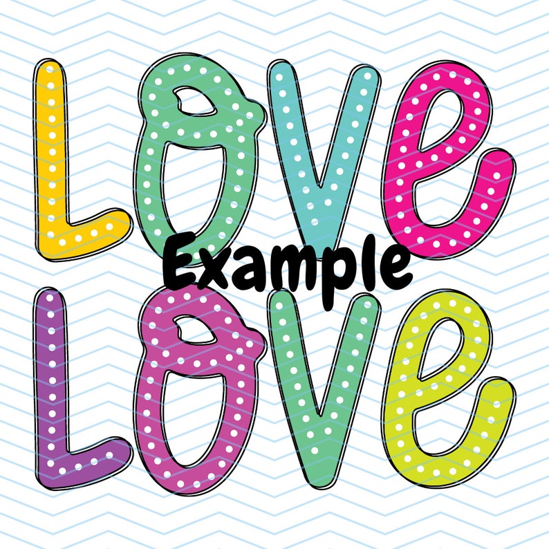 Bright Neon Letters Png, Dalmatian Alphabet Bundle, Polka Dot Alphabet ...