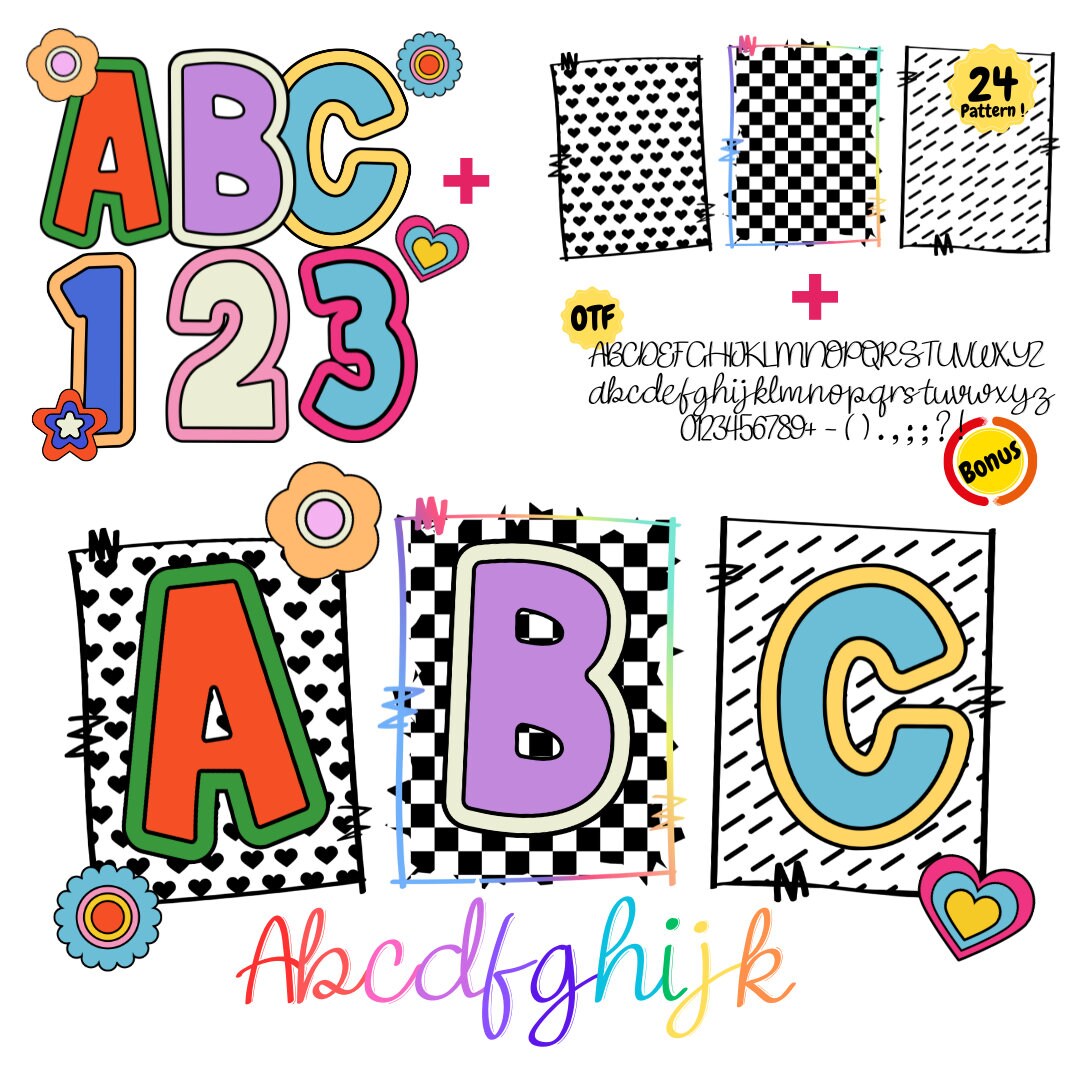 School Teacher Clipart, Teacher Png Designs, School Font Png, Back to ...