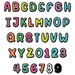 School Letters Png, Bright Neon Dalmatian Dots Font Png , Polka Dot ...