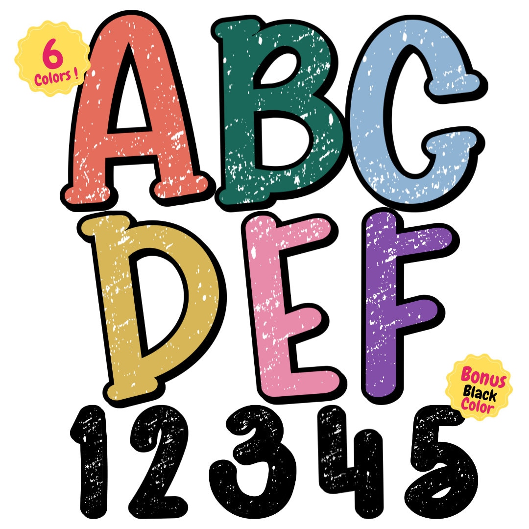 Scribble Alphabet Png, Boho Color Palette, Doodle Alpha, Retro Doodle ...
