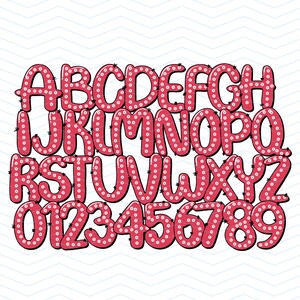 Flower Dalmatian Alphabet Png, Alpha Sets Bundle, Polka Dot Alphabet ...