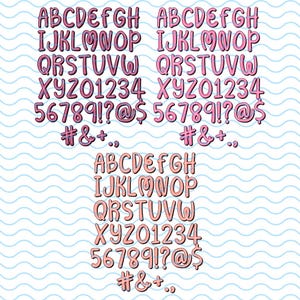 Pastel Back to School Doodle Alphabet With Background : Bright Colorful ...