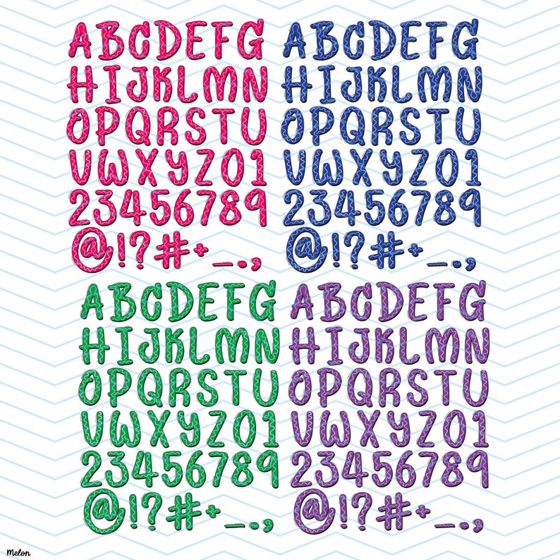 Neon Alphabet Png, Alpha Sets Bundle, Polka Dot Alphabet Png, Marquee ...