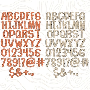 Thanksgiving Doodle Letters PNG| Thanksgiving Alphabet PNG ...