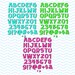 Bright Bold Scribble Doodle Alphabet Set: Neon, Colorful, Contrast ...