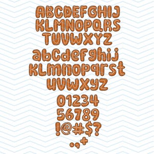 Fall Doodle Alphabet | Uppercase, Lowercase, Numbers | 4 Pattern Fall ...