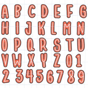 Autumn Bulletin Board Doodle Letters: Kindergarten, Teacher, School ...