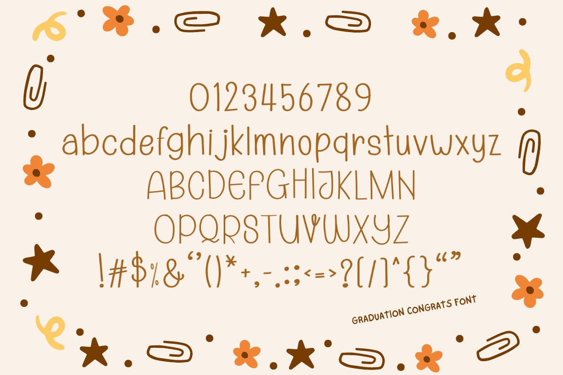 Graduation Font , Procreate Fonts , Graduation Congrats, Cricut Font ...