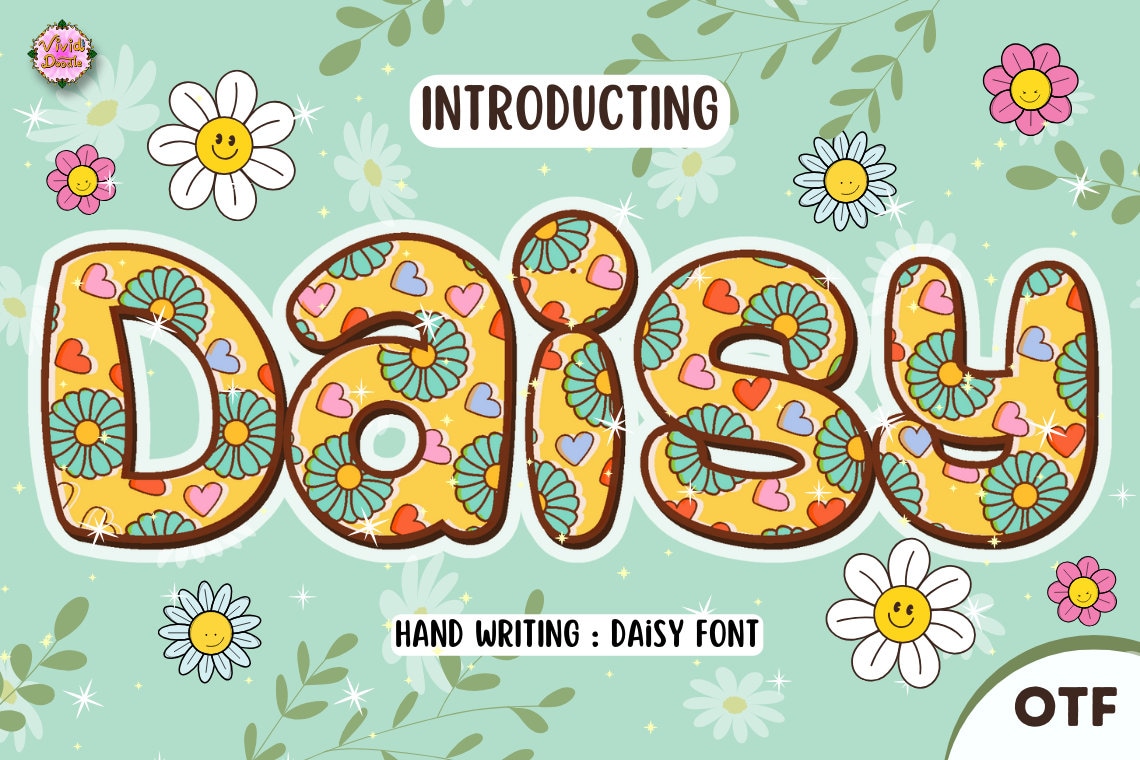Daisy Font Procreate, Letter Fonts Procreate Designer Fonts, Wedding ...