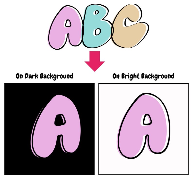 Bubble Groovy Neon Classroom Bundle, Teacher Bundle, Classroom Alphabet ...