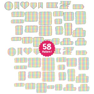 Bright Flower Dalmatian Dot Pastel Bundle With Checkered Background Png ...