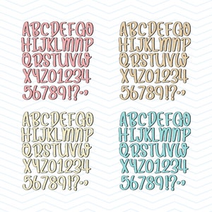 Pastel Scribble Doodle Alphabet Set: Handwritten, Colorful Kindergarten ...