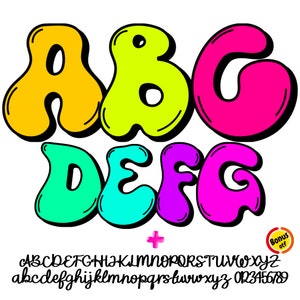 Neon Retro Groovy Classroom Bundle, Teacher Bundle, Classroom Alphabet ...