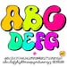 Neon Retro Groovy Classroom Bundle, Teacher Bundle, Classroom Alphabet ...