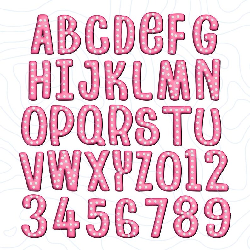 Bright Neon Dot 3D Inflated Puffy Neon Alphabet & Numbers: 3D Letter ...