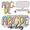 Dot Dalmatian Alphabet With Cute Circle Background Png, Custom ...