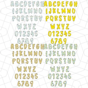 Preppy Summer Lemon Alphabet PNG | Summer Vibes Letter | Lemons Doodle ...