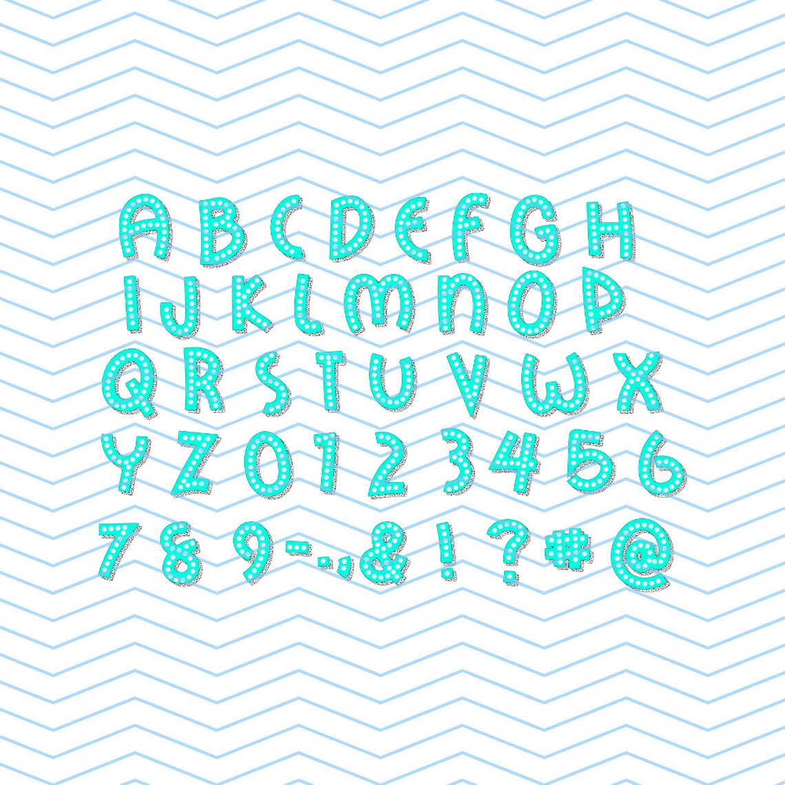 Neon Bold Letters Png, Alpha Sets Bundle, Polka Dot Alphabet Png ...