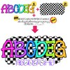 Bright Scribble Doodle Alphabet PNG Uppercase and Number Alpha Pack ...