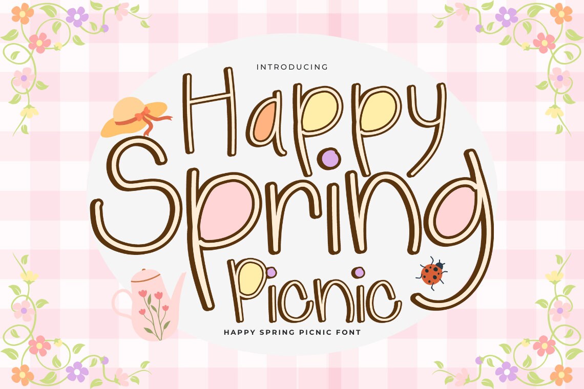 Spring Font, Summer Font, Cricut Font, Smooth Fonts, Beautiful Font ...