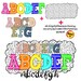Varsity Dot Dalmatian Alphabet With Background Png, Custom Dalmation ...