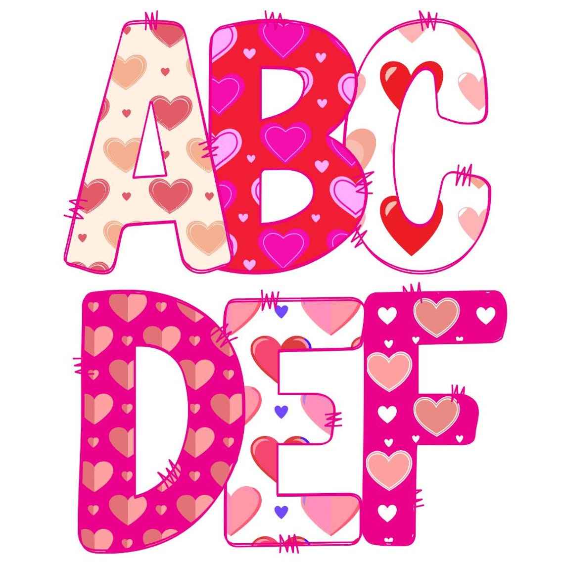 Valentine Alphabet PNG Bulletin Board Valentines Valentine Letter and ...