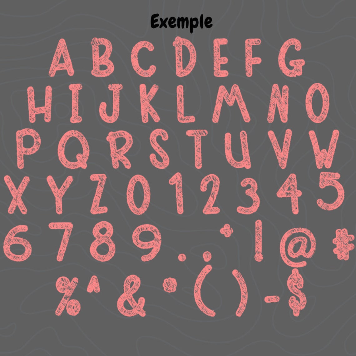 Neon Doodle Letters Png: Kids, Bold, Grunge, Distressed, Hand-drawn ...