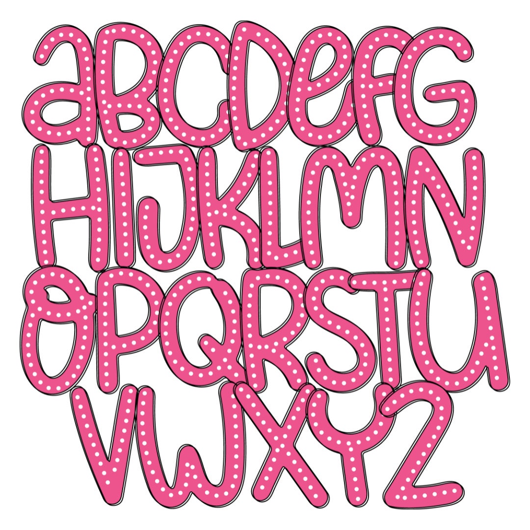 Dalmatian Dots Png Alphabet and Number With Background, Mama PNG, Happy ...