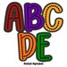 Bright Neon Dotted Font Png, Polka Dot Alphabet, Halloween Color ...