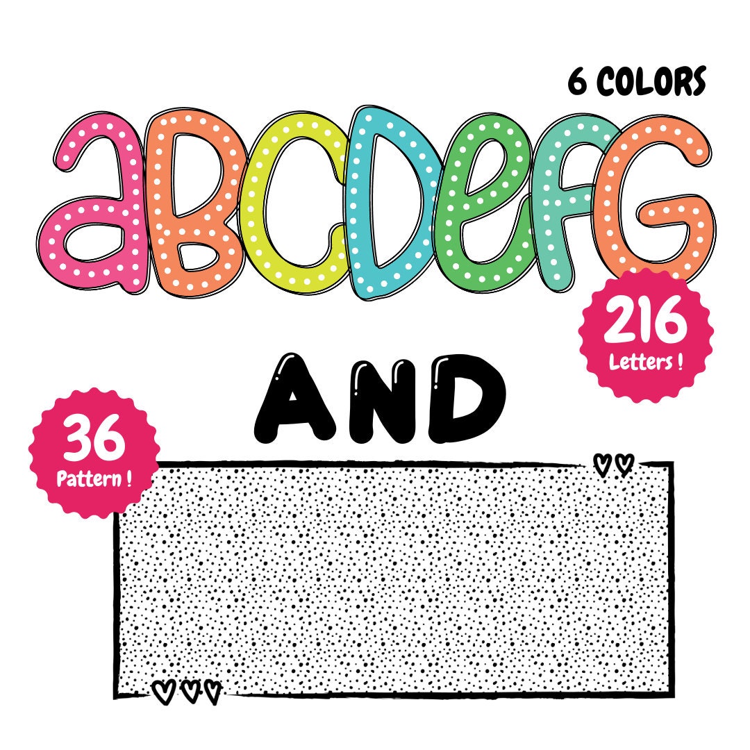 Dalmatian Dots Png Alphabet and Number With Background, Mama PNG, Happy ...