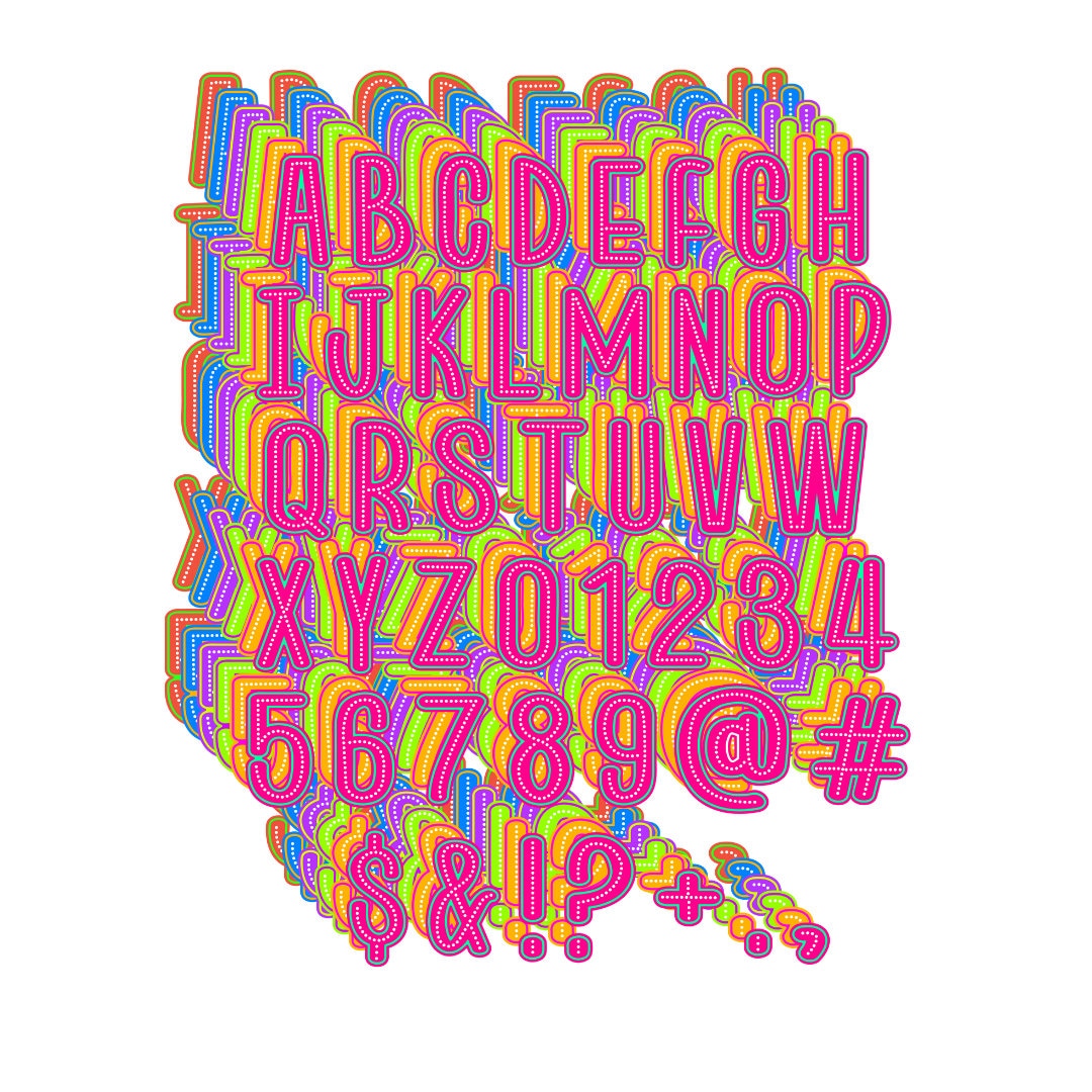 Bright Neon Classroom Bundle Png, Teacher Bundle, Classroom Alphabet ...