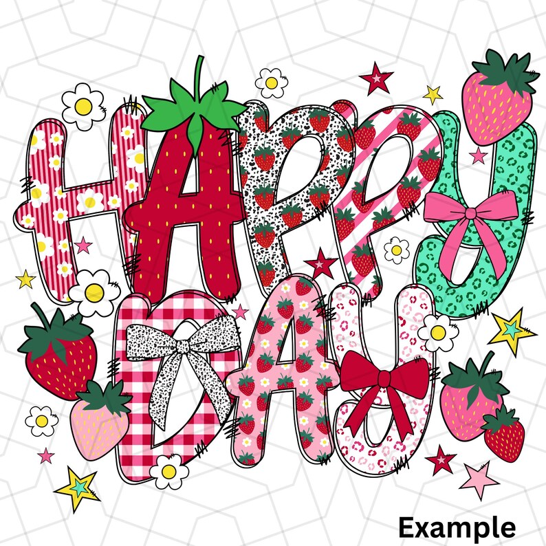 Preppy Summer Strawberry Alphabet PNG | Summer Vibes Letter ...