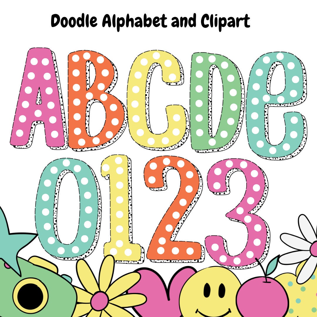 Dalmation Doddle Letter Png With Cute Retro Design, Custom Dalmatian ...