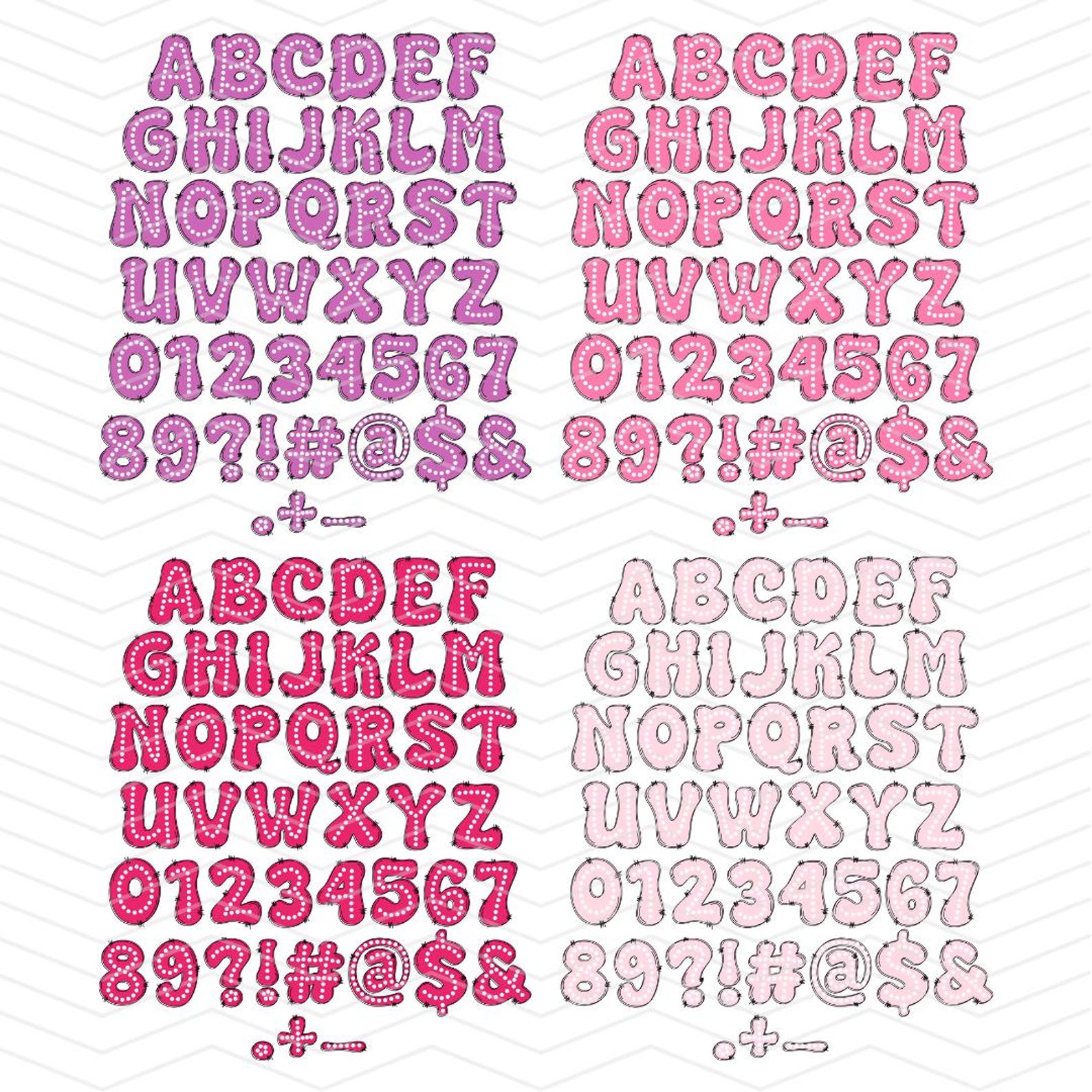 Dot Dalmatian Spring Alphabet Clipart PNG | Easter Doodle Letter and ...