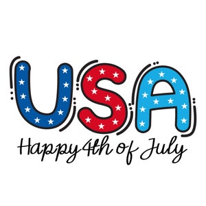 Independence Day Alphabet Png Bundle, America PNG, 4th of July PNG, Usa ...