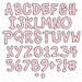 Pink Santa Alphabet Png | Pink Christmas Letters and Number Png | Merry ...
