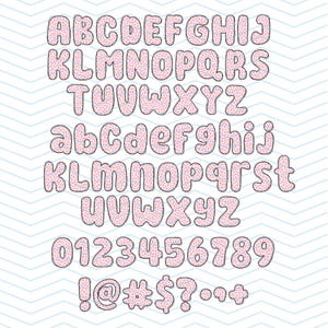Fall Doodle Alphabet | Uppercase, Lowercase, Numbers | 4 Pattern Fall ...