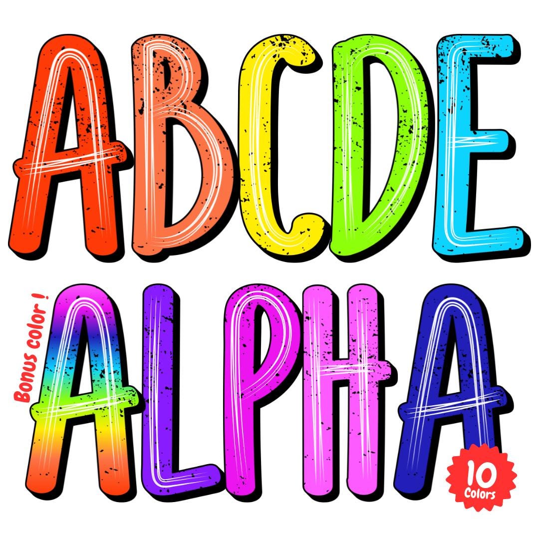 Neon Distressed Scribble Letters : Retro, Bold, Grunge, Hand-drawn ...