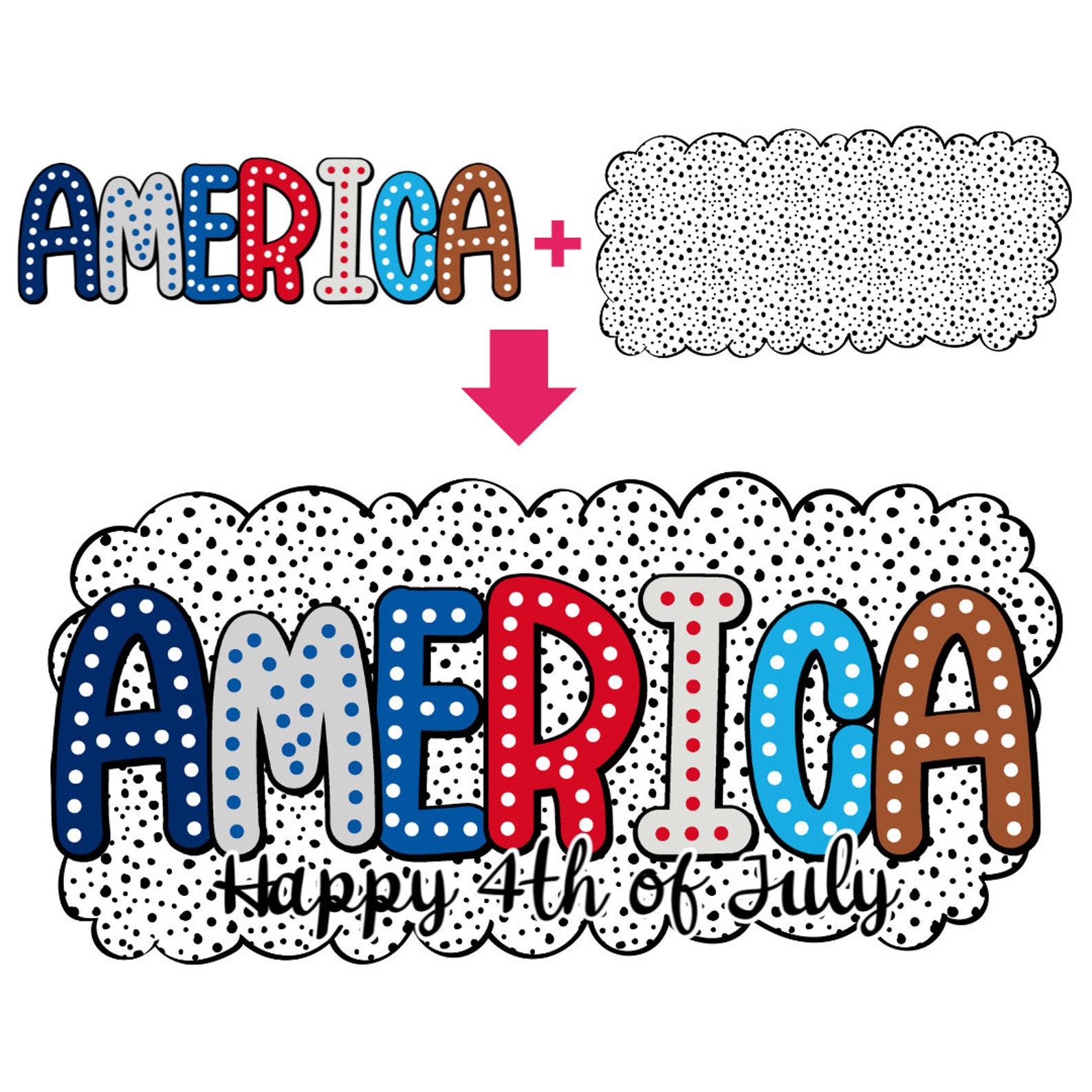 Independence Day Alphabet Png Bundle, America PNG, 4th of July PNG, Usa ...