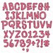 Pink Santa Alphabet Png | Pink Christmas Letters and Number Png | Merry ...