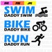 Swim Bike Run Beer Triathlon Design PNG, JPG, SVG Digital Download File ...