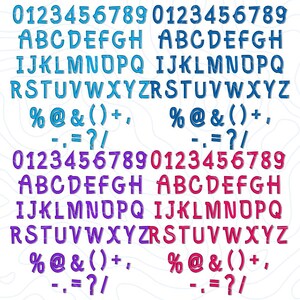 Scribble Letters, Bright Doodle Alphabet, PNG Bundle, Hand-drawn Alpha ...