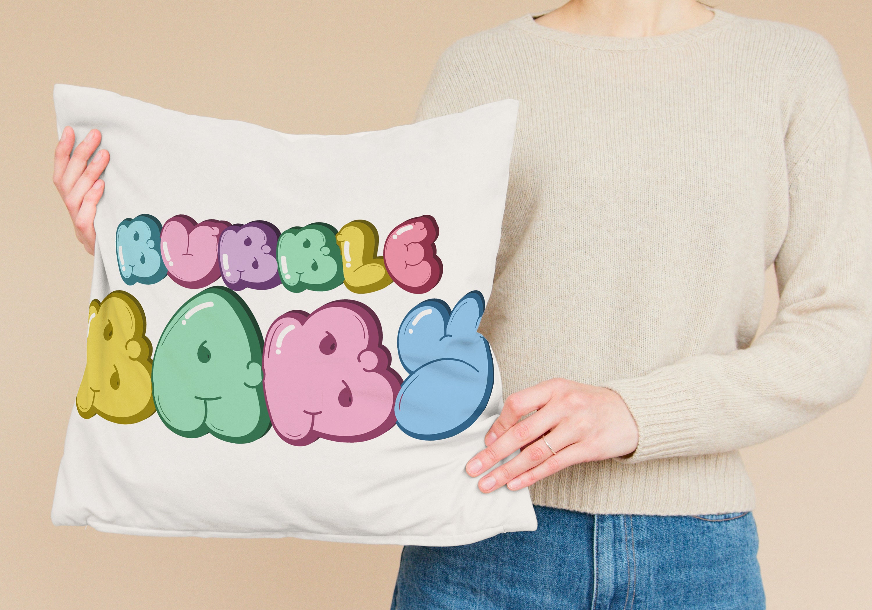 Bubble Baby Font Procreate, Letter Fonts Procreate Designer Fonts ...