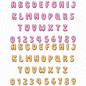 Bright Neon 3d Alphabet Png, Inflating Letter Clipart, 3d Alphabet Letters and Number, Puffy ...