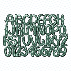 Flower Dalmatian Alphabet Png, Alpha Sets Bundle, Polka Dot Alphabet ...