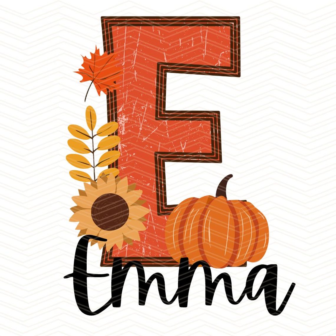 Fall Initial Letters and Number Png | Autumn Alphabet | Sublimation ...