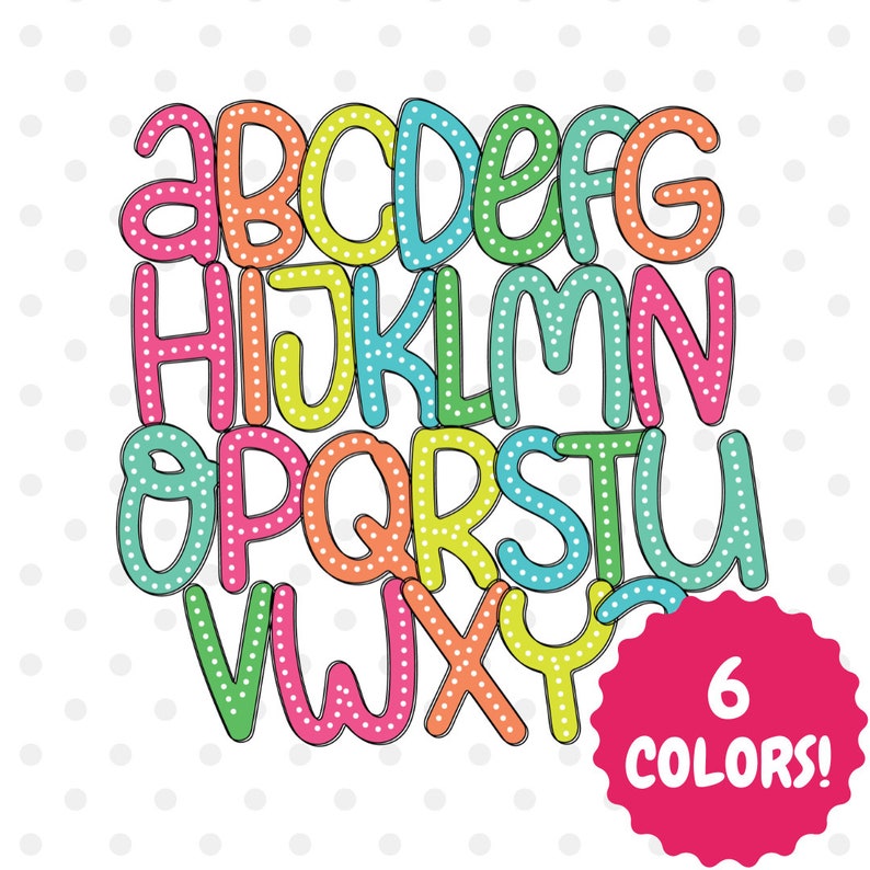 Dalmatian Dots Png Alphabet and Number, Mama PNG, Happy Mother Day ...