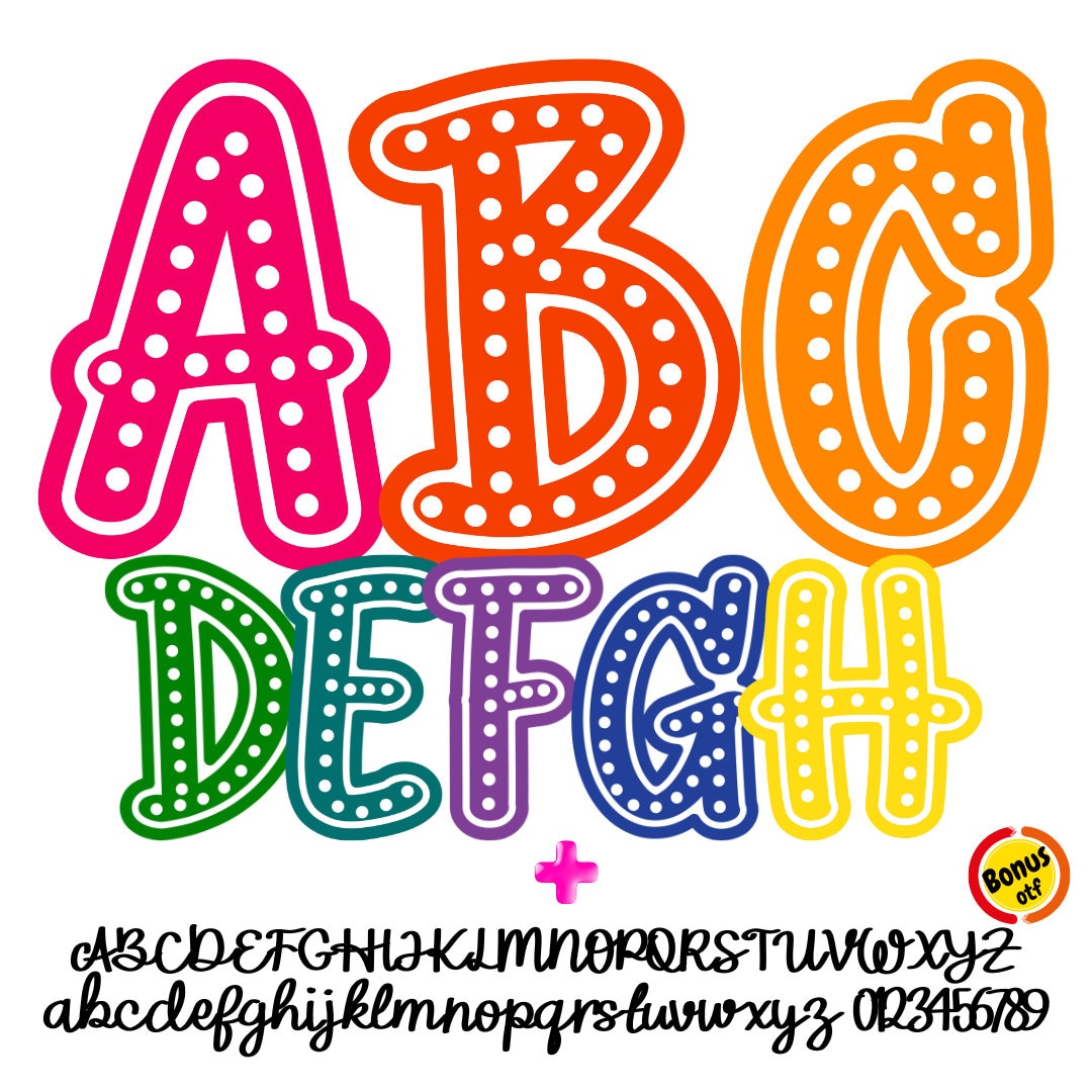 Bright Neon Classroom Bundle With Background Png, Teacher Bundle ...