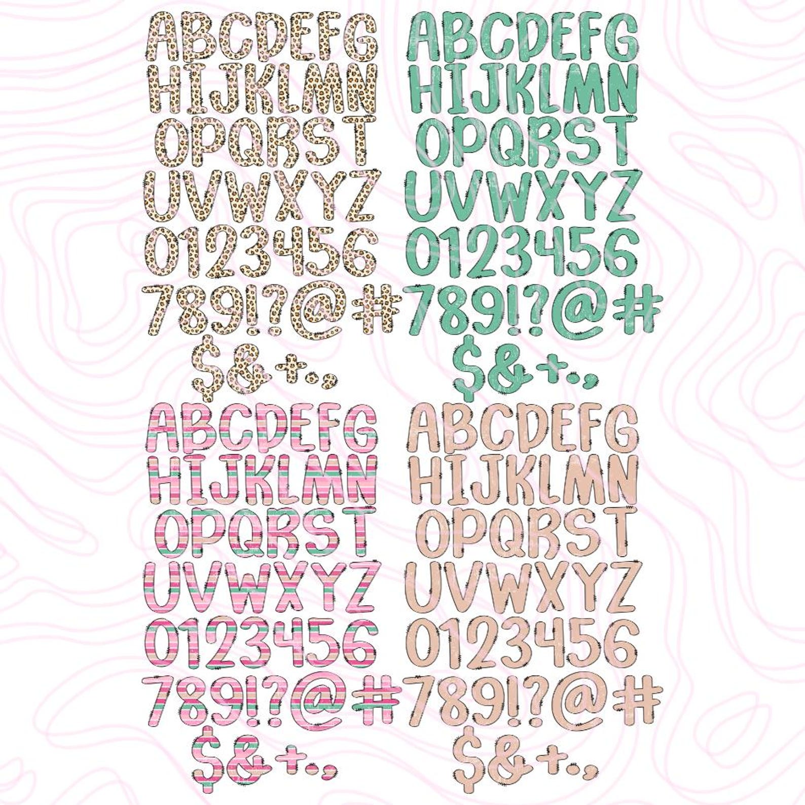 Pink Christmas Alphabet Png | Christmas Letters and Number Png ...